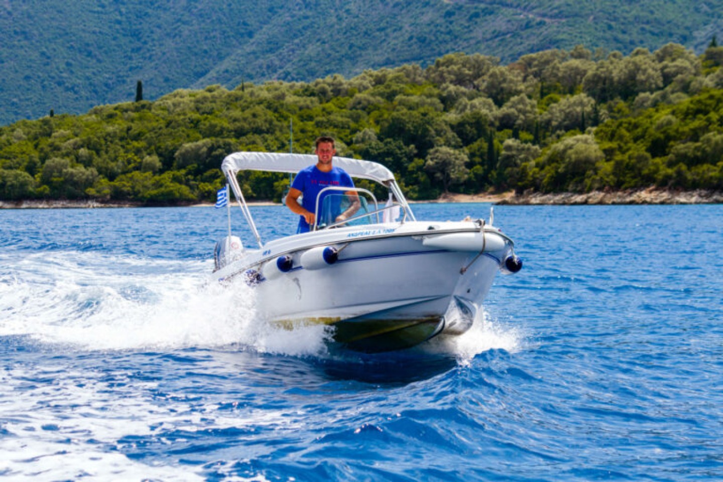Hire a Motorboat Olympic 490 in Spartochori (ANDREAS) | SamBoat