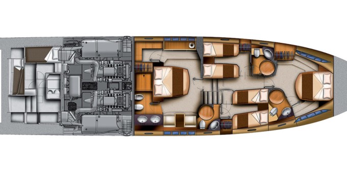 Azimut 70 - Specs, layout & video | SamBoat